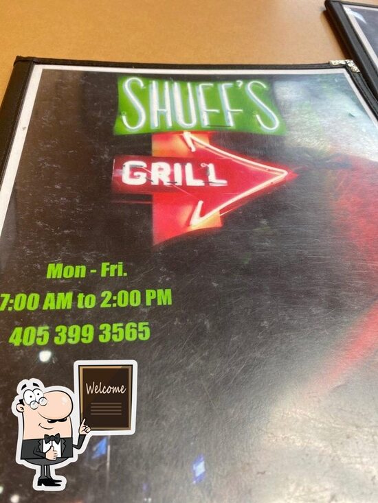 Menu at Shuff's Main Street Grill restaurant, Jones