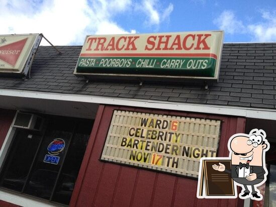 Menu at Track Shack pub & bar, Springfield