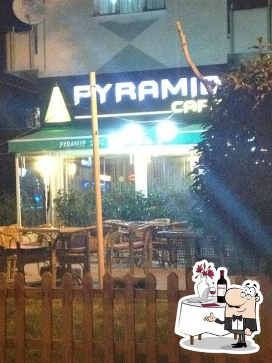 Menu at Pyramid Cafe, Izmir