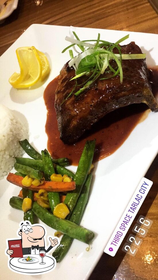Menu at Third Space restaurant, Tarlac City