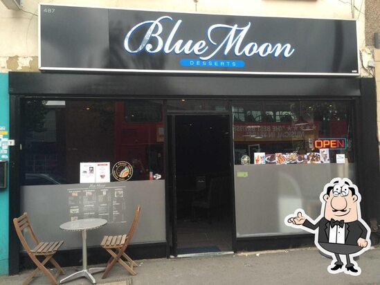Menu at Blue Moon desserts, London, 487 High Road
