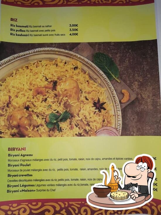 Menu au Shiva - Restaurant indien, Reims
