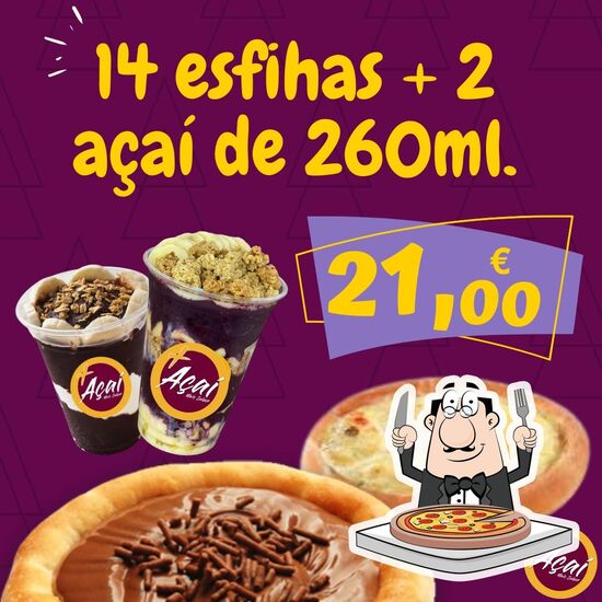 Menu em Mais Açaí restaurante, Setúbal
