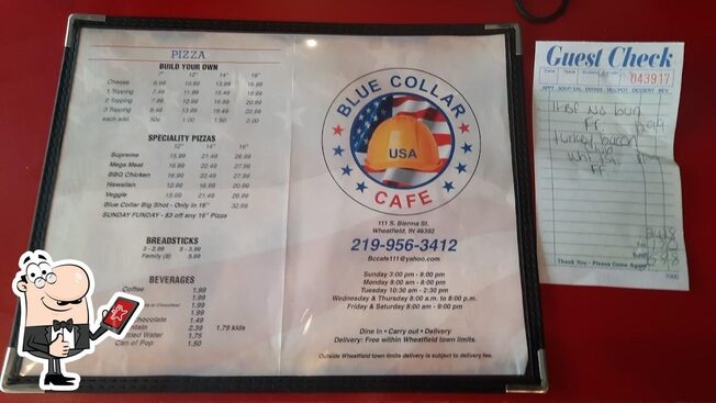 Blue Collar Cafe in Wheatfield - Restaurant menu and reviews