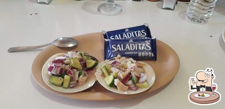 Menu at Mariscos Camacho's. restaurant, Ensenada