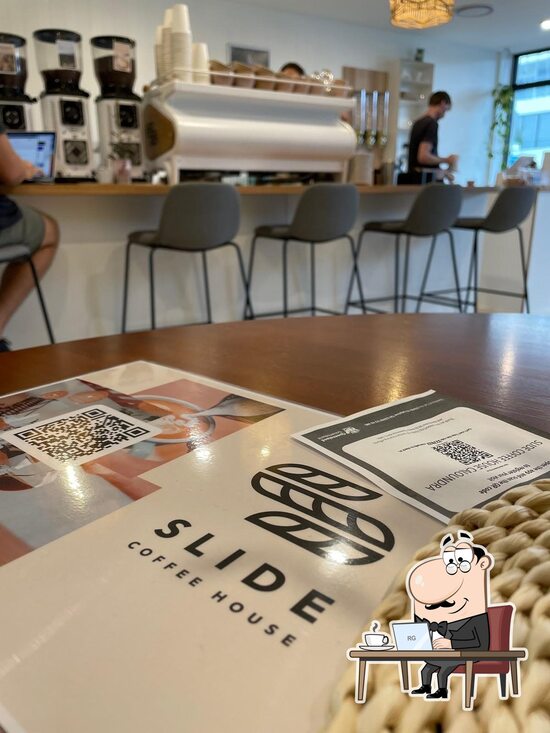 Menu at Slide Coffee House, Caloundra