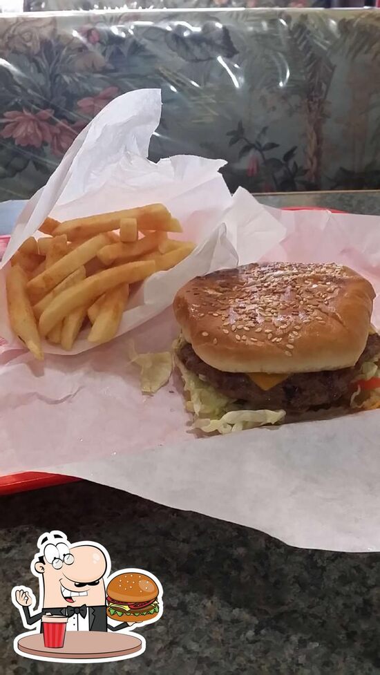 Menu at Jumbo's Hamburgers restaurant, Tulsa