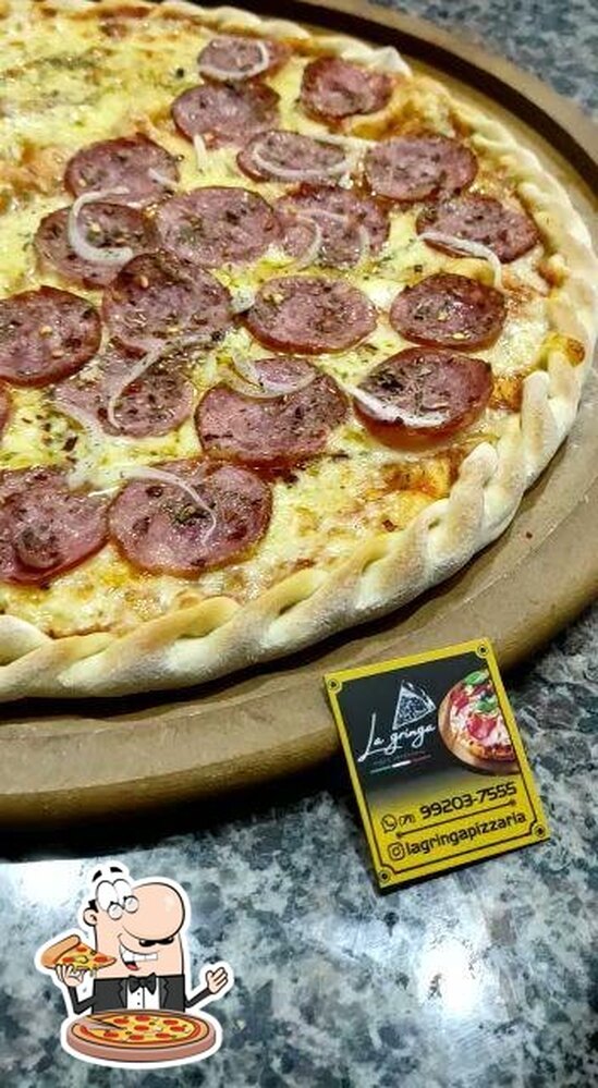 Menu at La Gringa Pizzaria, Salvador