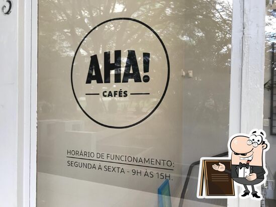 Menu at AHA! Cafés, Brasília