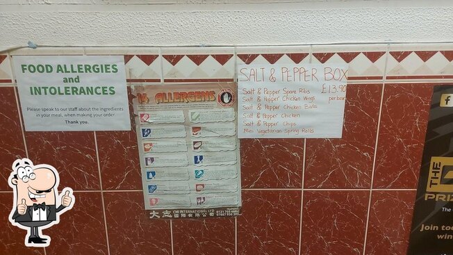 Menu at Nam's Palace fast food, Hawick