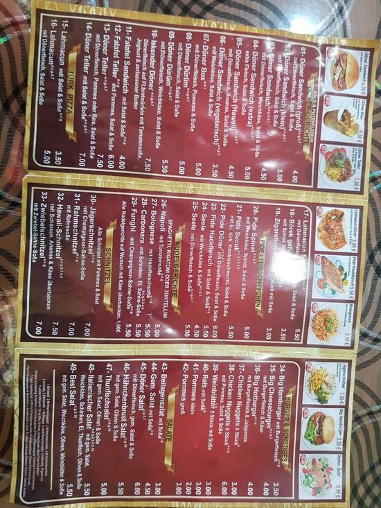 Menu at Best Döner restaurant, Groß-Rohrheim