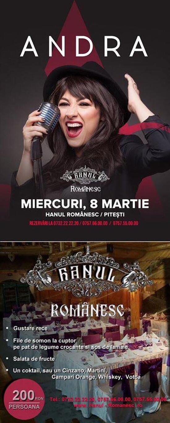 Menu at Hanul Românesc, Pitești