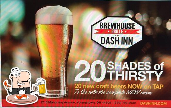 Menu at Dash Inn pub & bar, Youngstown