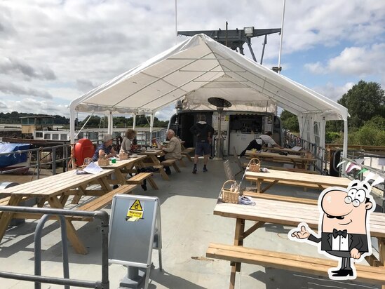 Menu at Deben Cafe Bar on HMS Vale, Melton Boatyard, Woodbridge