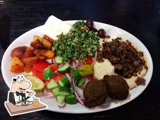 Menu at Shish restaurant, Saint Paul