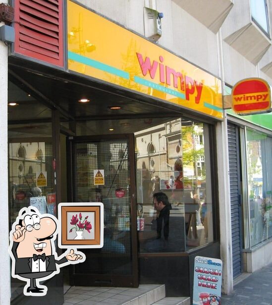 Menu at Wimpy restaurant, Liverpool, 19 Williamson Sq