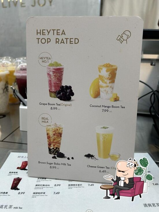 HEYTEA（The Crystal Mall）, Burnaby - Restaurant menu, prices and reviews