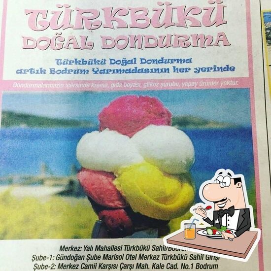 Menu at Turkbuku Dogal Dondurma, Bodrum