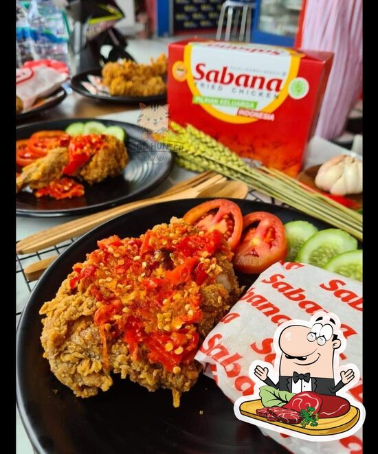 Menu at Sabana fried chicken restaurant, Batam