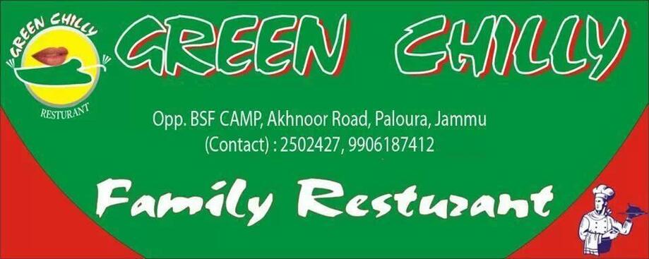 Menu at Green chilly restaurant, Jammu