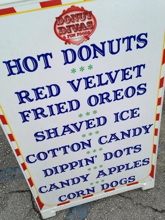 Menu at Donut Divas & Fun Foods, Miami, NW 7th St