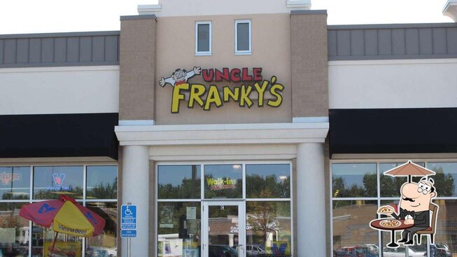 Menu at Uncle Franky's restaurant, Plymouth