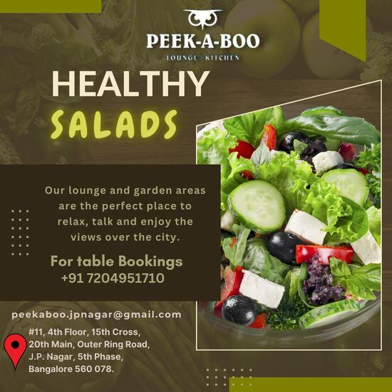 Menu at Peekaboo lounge & kitchen, Bengaluru