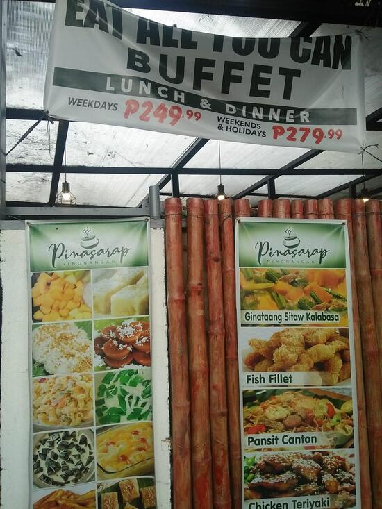 Menu at Pinasarap Ningnangan restaurant, Pasay