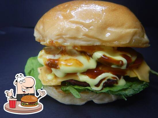 Menu at Spatula Burger restaurant, Singkawang