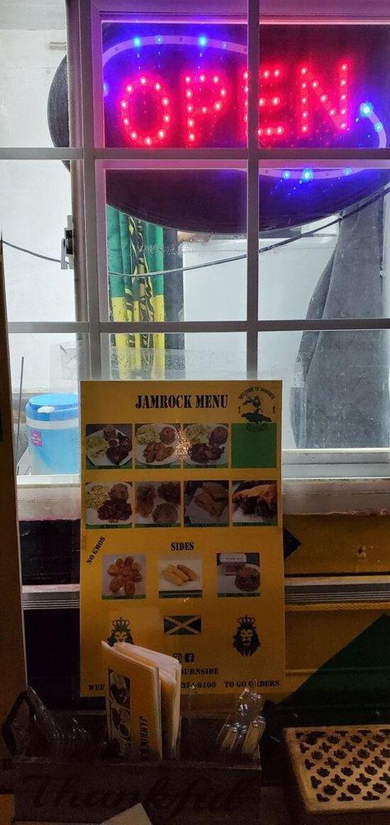 Menu at Welcome to JamRock, Portland