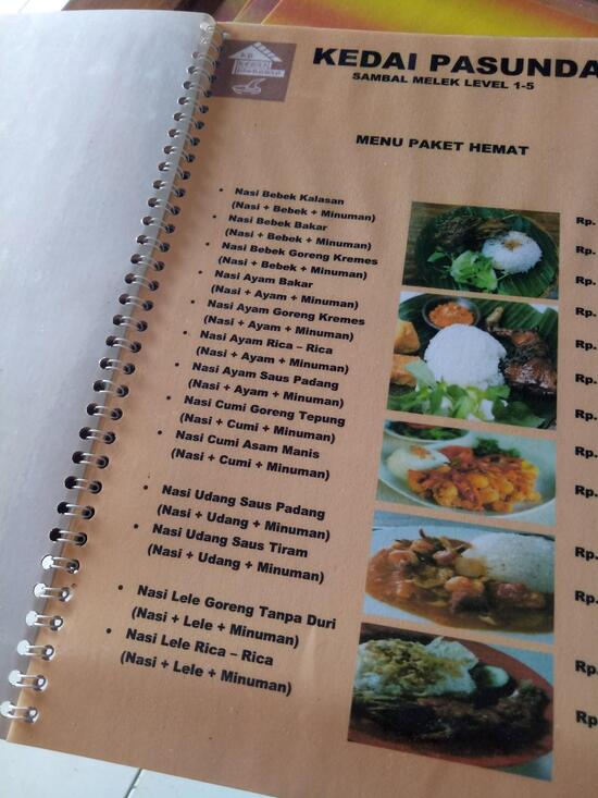 Menu at Kedai Pasundan jln narogong restaurant, Bekasi Regency, Pd ...