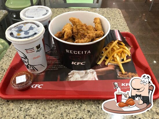 Menu em KFC restaurante, Praia Grande, Litoral Plaza Shopping - Av ...