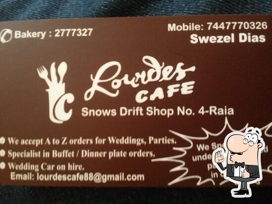 Lourdes Cafe, Raia - Restaurant menu, prices and reviews