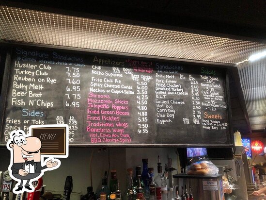 Menu at Billiards of Springfield pub & bar, Springfield