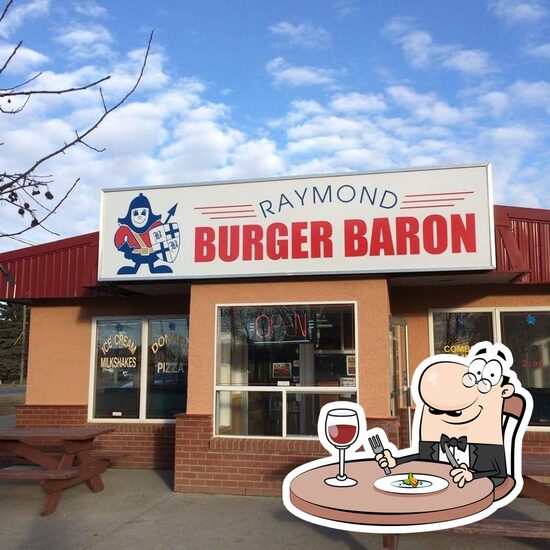 Menu at Burger Baron & Pizza, Raymond