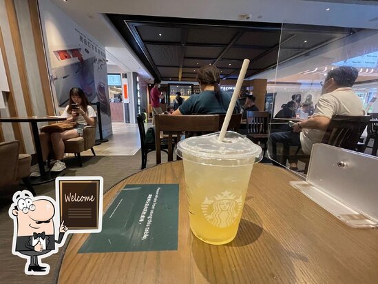 Menu at Starbucks restaurant, Hong Kong, 1 Kimberley Rd