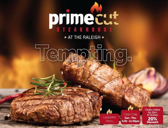 Menu at PrimeCut Steakhouse, South Fallsburg