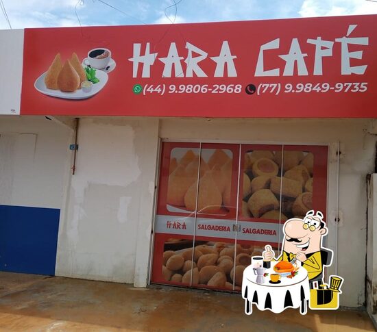Menu em Hara Café, Barreiras