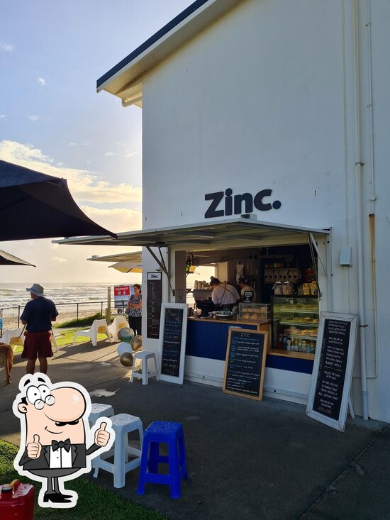 Menu at Zinc Café cafe, Kingscliff