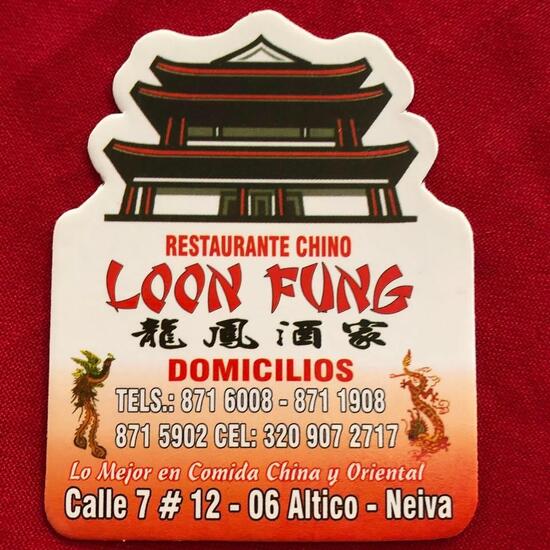 Menu at Restaurante Chino Long Feng, Neiva