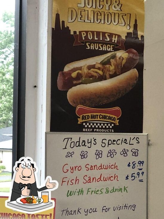 Menu at Johnny's Red Hots & Gyros restaurant, Tinley Park