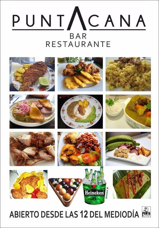 Carta de Restaurante El Punta Cana, Madrid