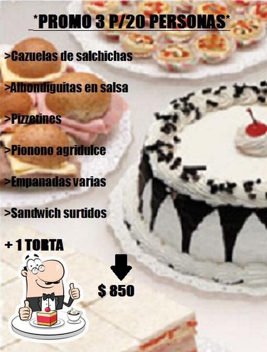 Menu at Los 7 Primos, Granadero Baigorria