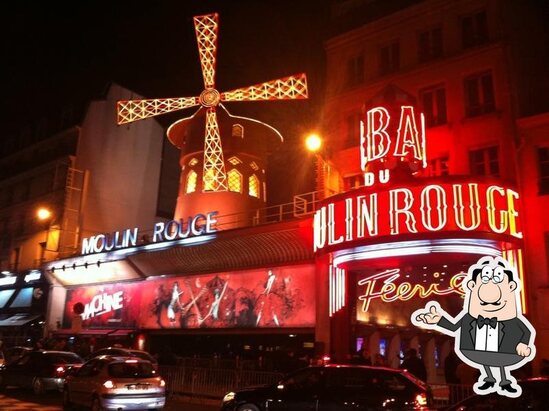 Menu at Moulin Rouge restaurant, Paris