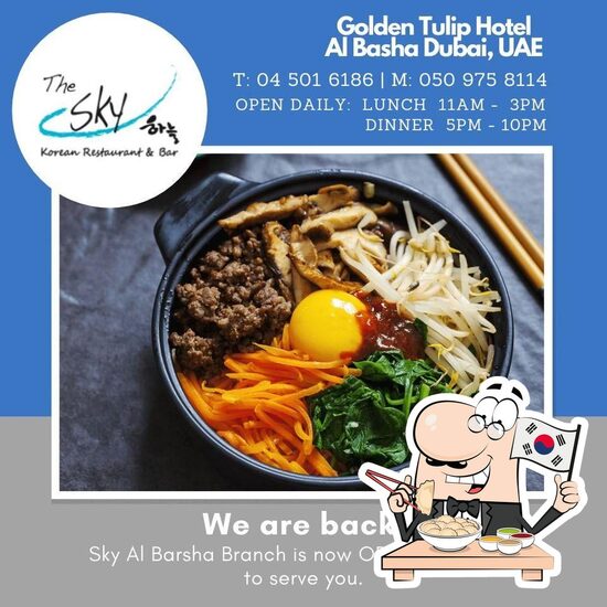 Menu at The Sky 2 Korean Restaurant Tecom, Dubai