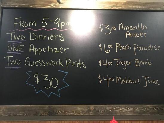 Menu at Albion Alehouse pub & bar, Albion