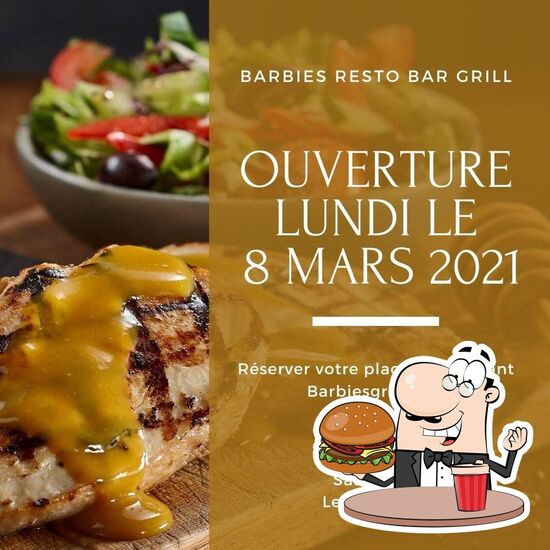 Menu au Barbies Resto Bar Grill - Lévis, Levis