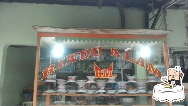 Menu at RM Padang Rindu Alam restaurant, Bekasi Regency