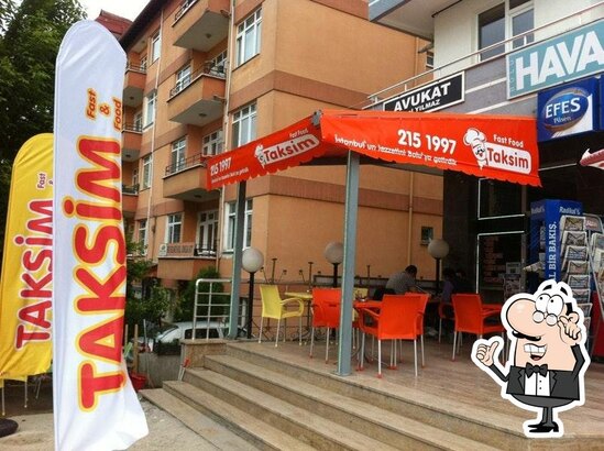 Menu at Taksim Fast Food, Bolu