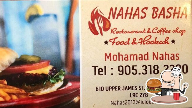 Menu at Basha Nahas - Restaurant and Hookah Lounge, Hamilton, 610 Upper ...